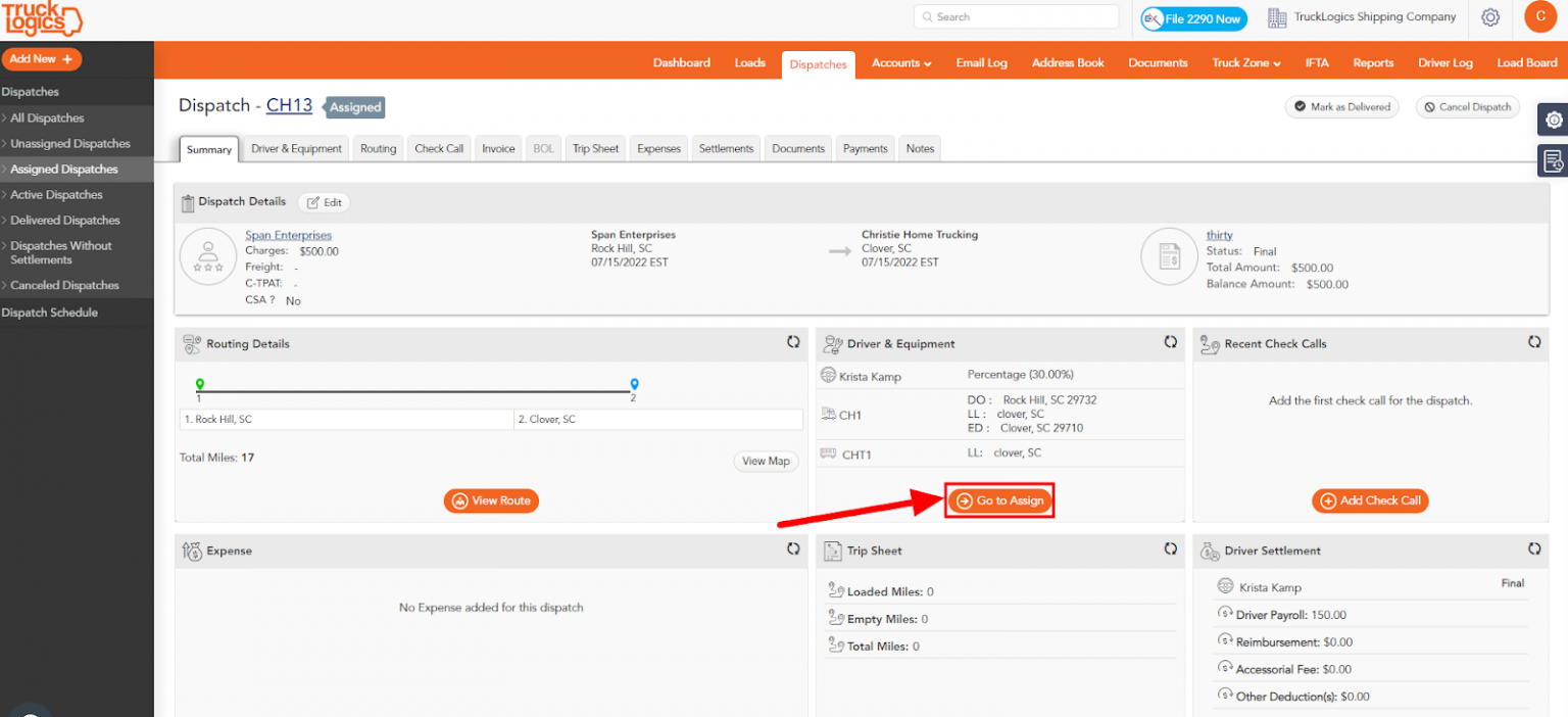 How-To Tuesday: Creating Multiple Driver Settlements for a Dispatch in TruckLogics – TruckLogics ...