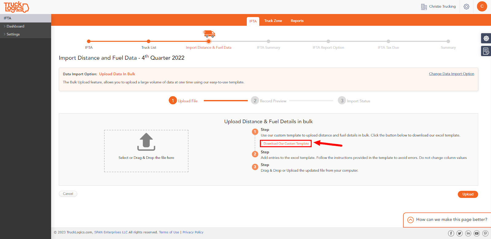 How-To Tuesday: Importing IFTA Data Through Bulk Upload – TruckLogics – Trucking Software | #1 ...