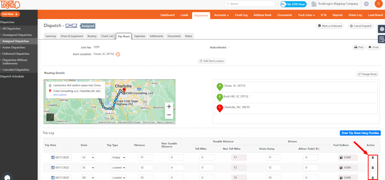 How-To Tuesday: Quickly Canceling a Dispatch and Load (Updated) – TruckLogics – Trucking ...
