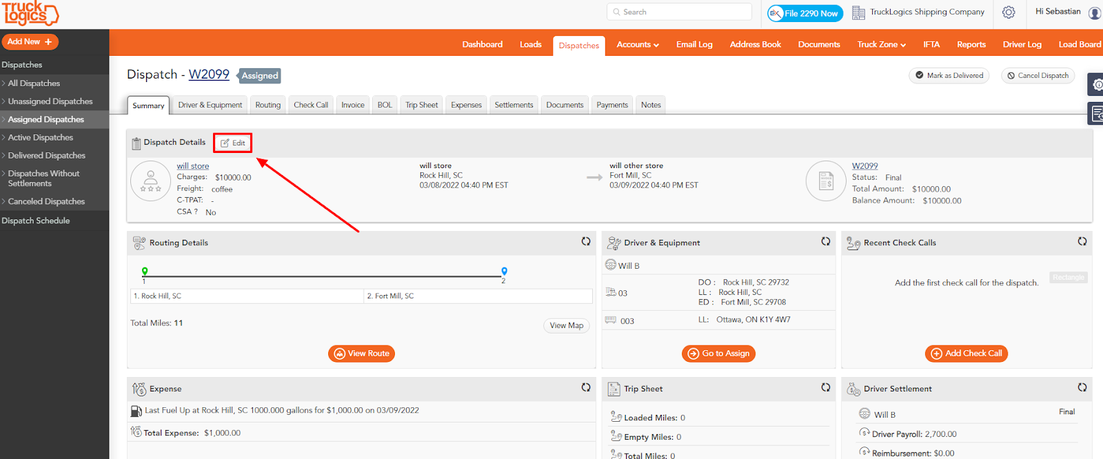 How-To Tuesday: Switching Between a Quick Dispatch and a Truck Ordered, Not Used – TruckLogics ...
