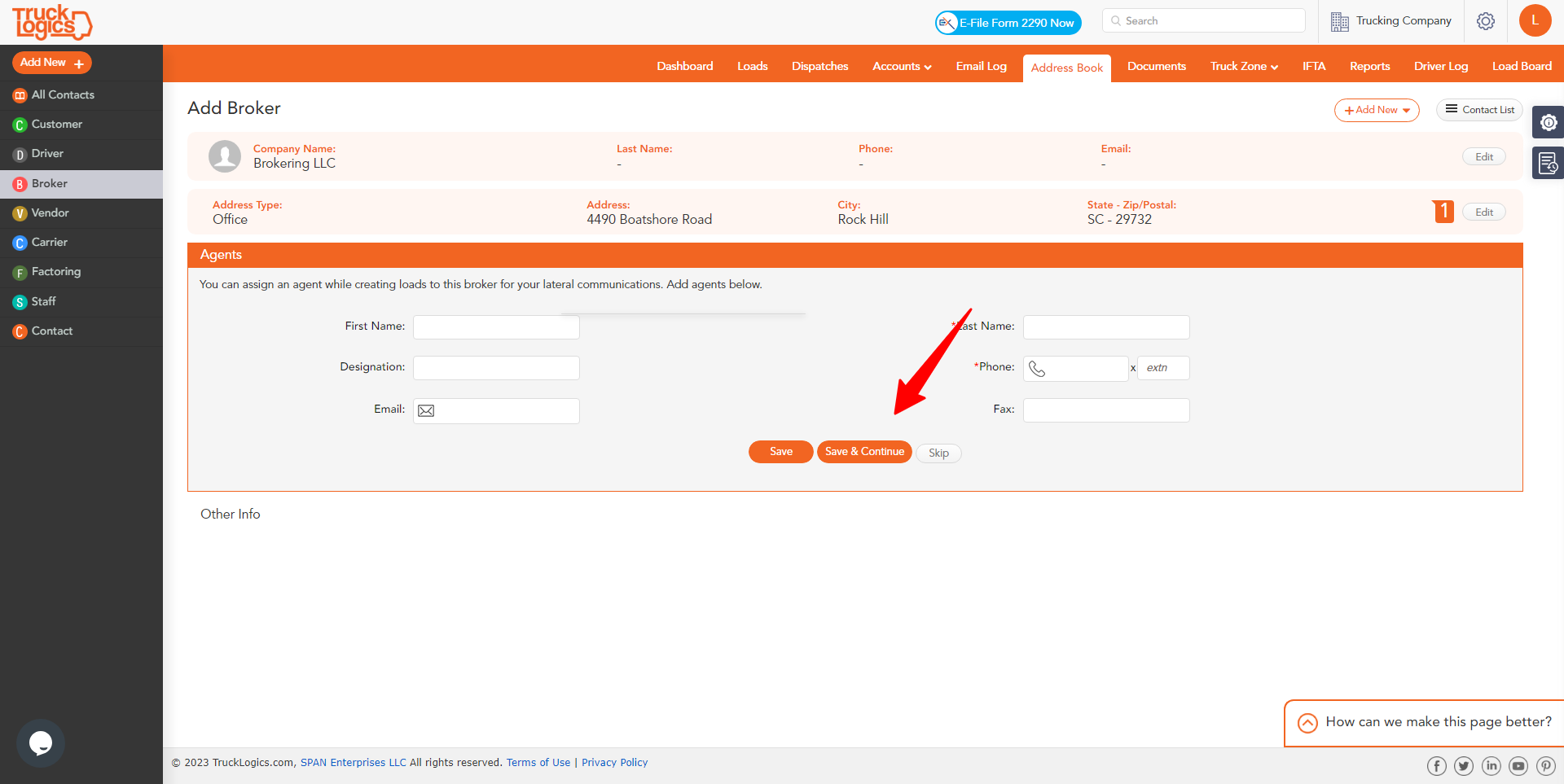 How-To Tuesday: Adding Drivers and Brokers to Your Address Book (Updated) – TruckLogics ...