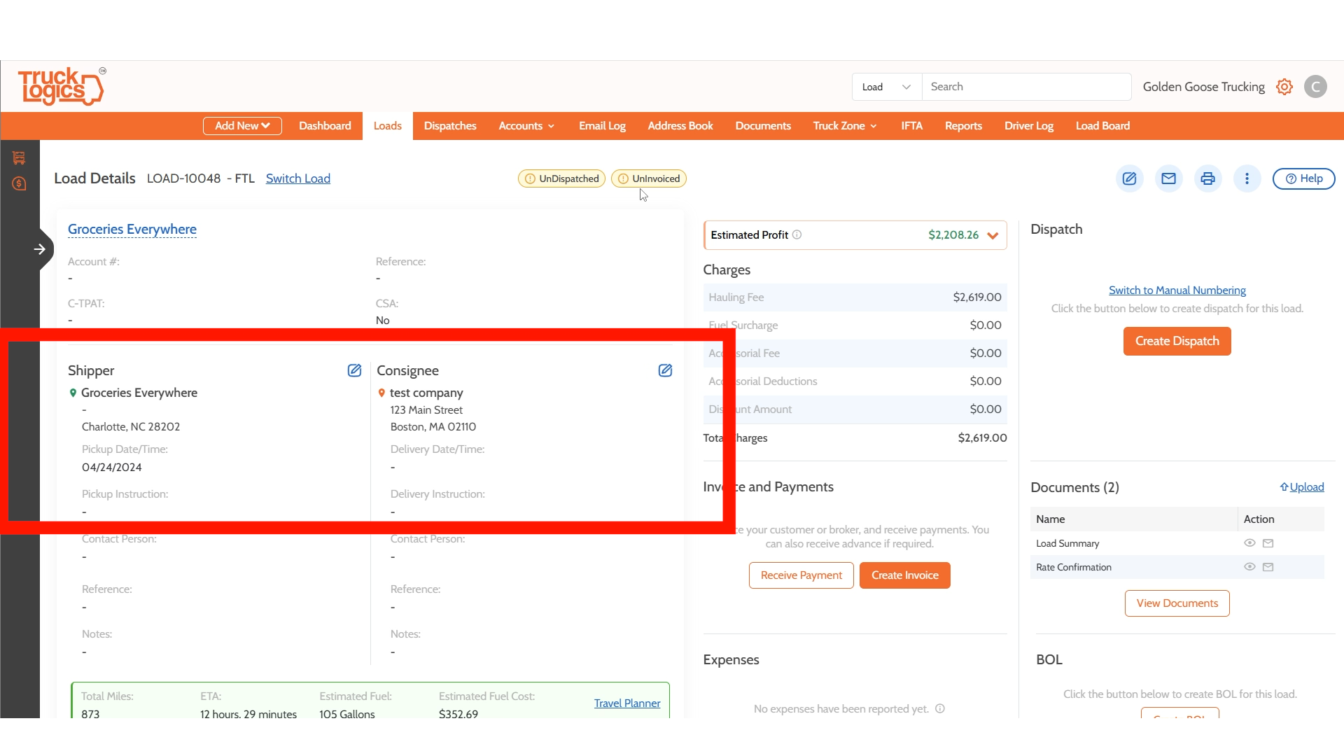 Save Time With Our Updated Load Summary Page – TruckLogics – Trucking Software | #1 ...