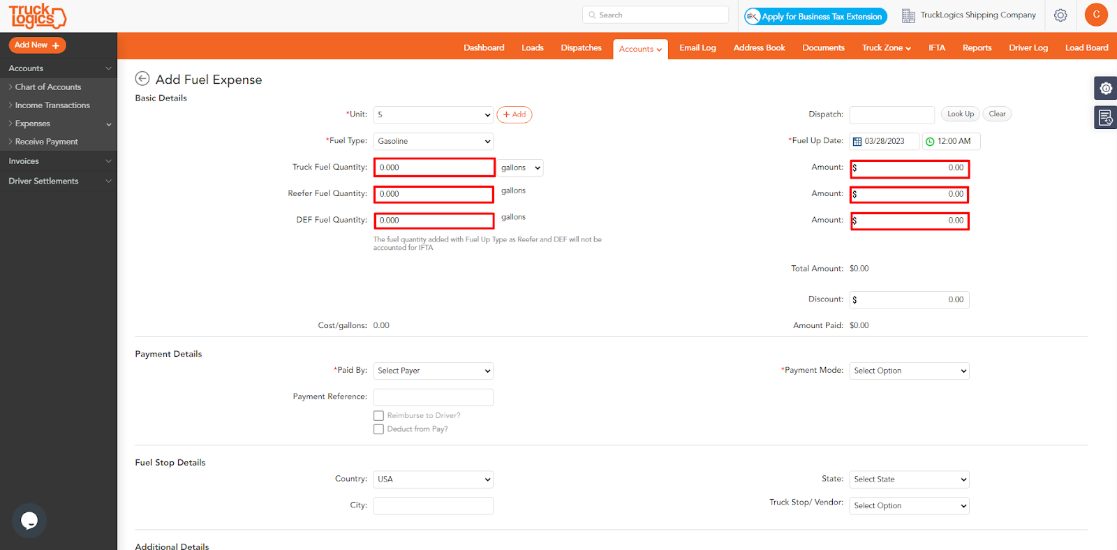 How-To Tuesday: Adding a Fuel Expense [Update] – TruckLogics – Trucking ...