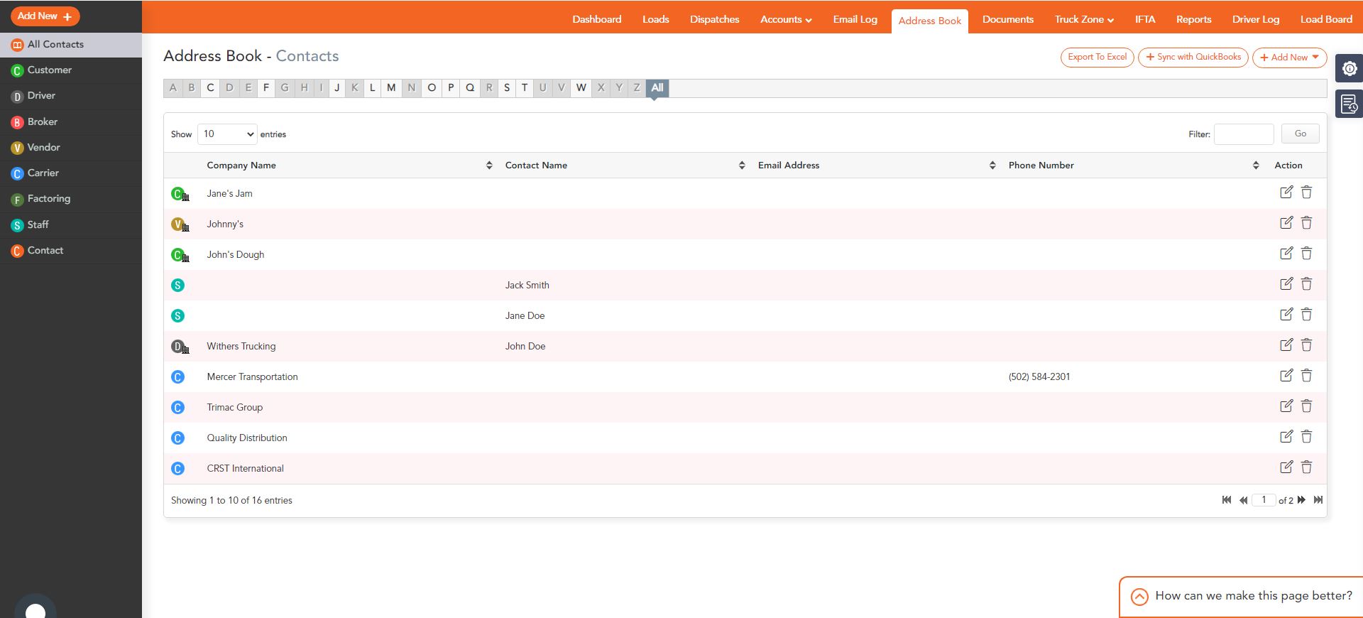 Using TruckLogics’ Address Book to Cut Down Clutter and Save Valuable Time
