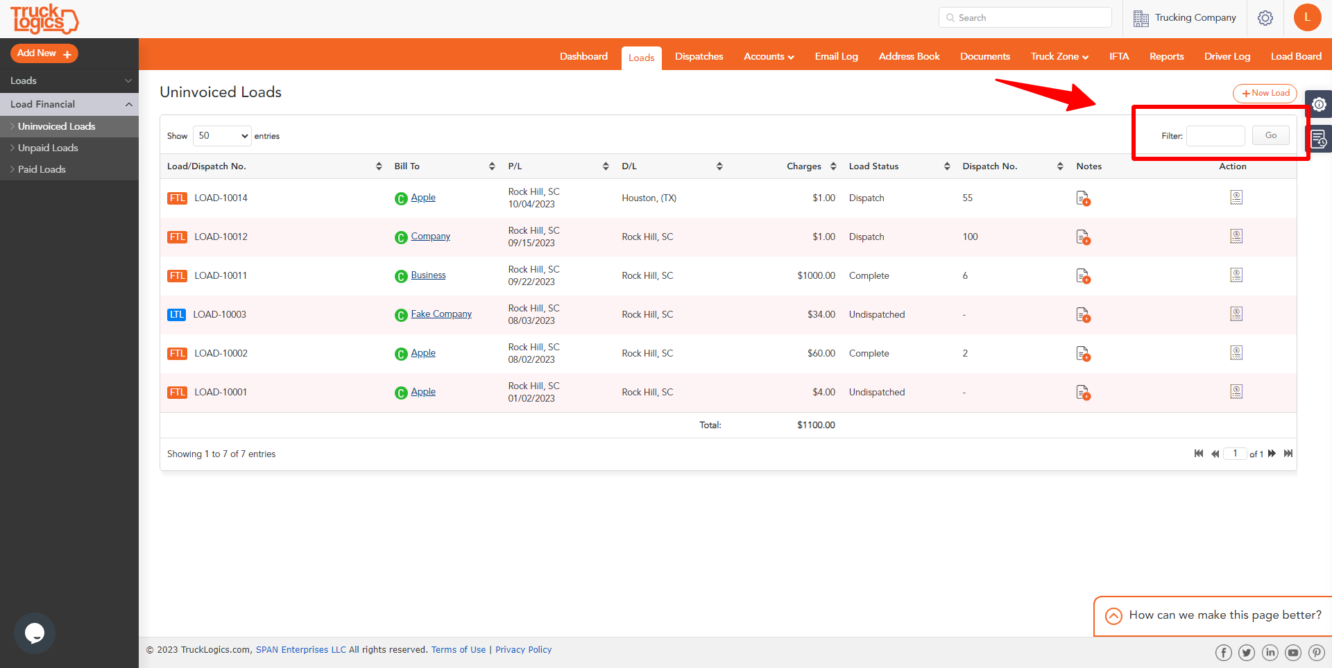 How-To Tuesday: Searching for Uninvoiced Loads – TruckLogics – Trucking ...