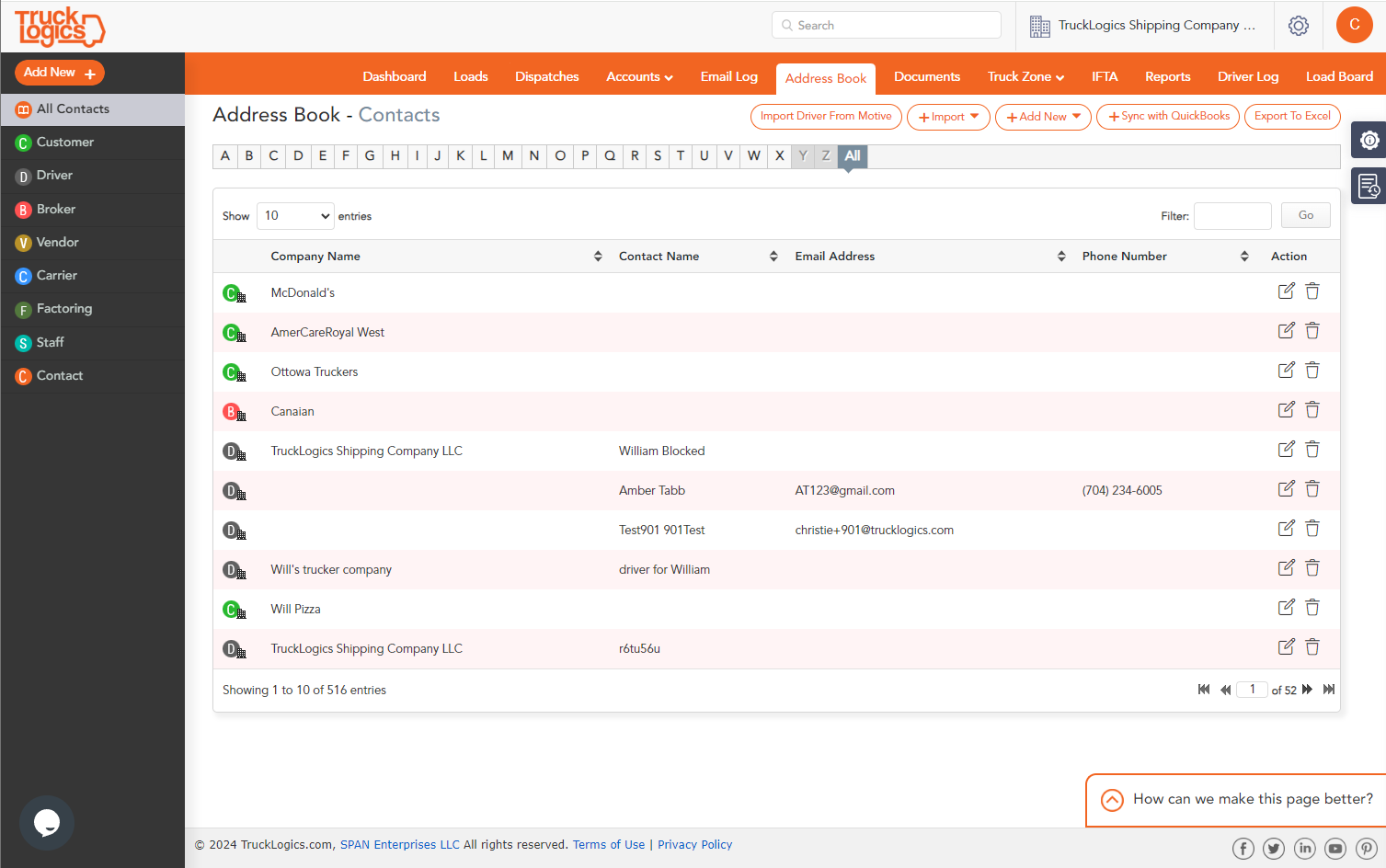 Using TruckLogics’ Address Book to Cut Down Clutter and Save Valuable ...